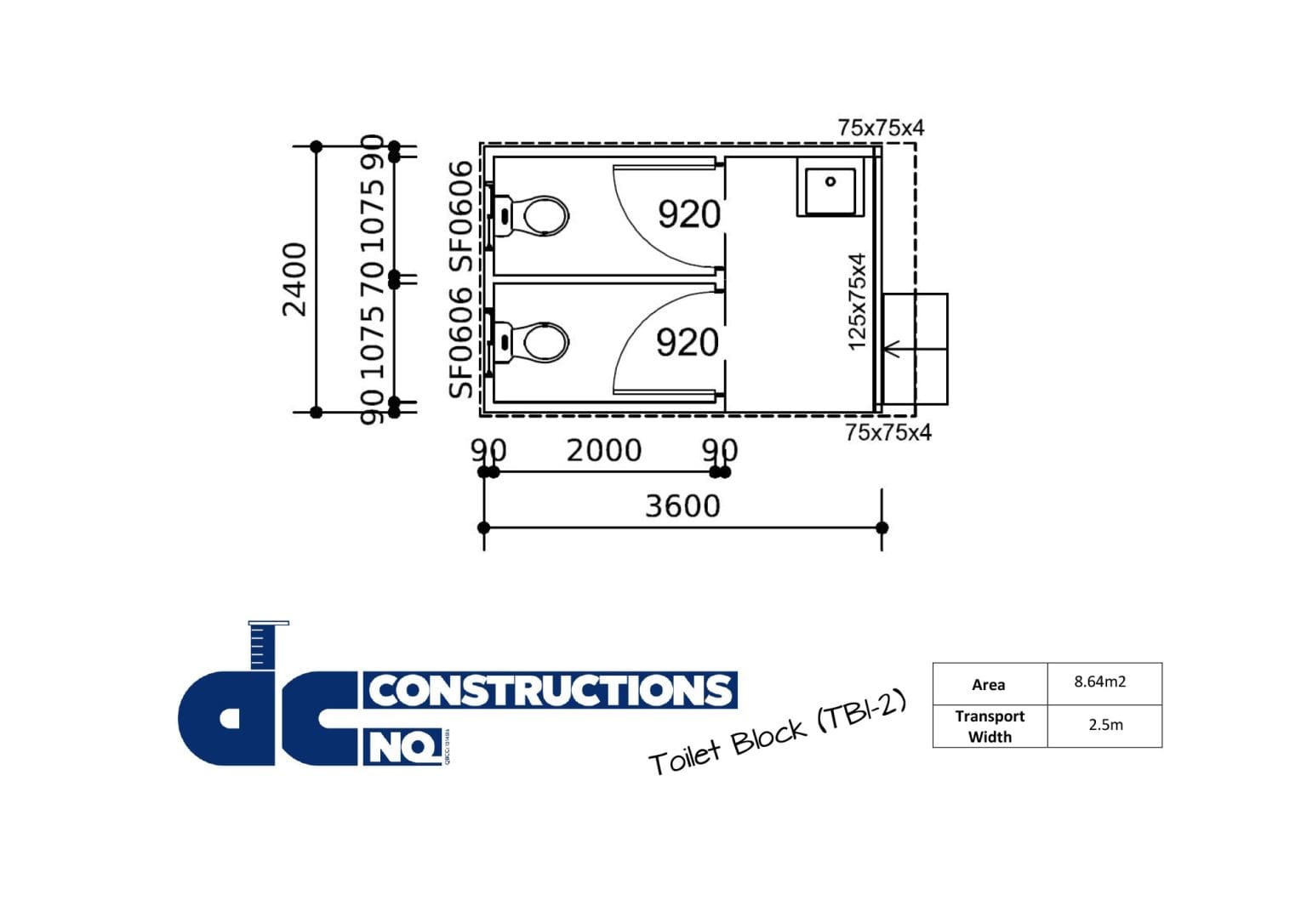 Toilet Module | DC Constructions NQ